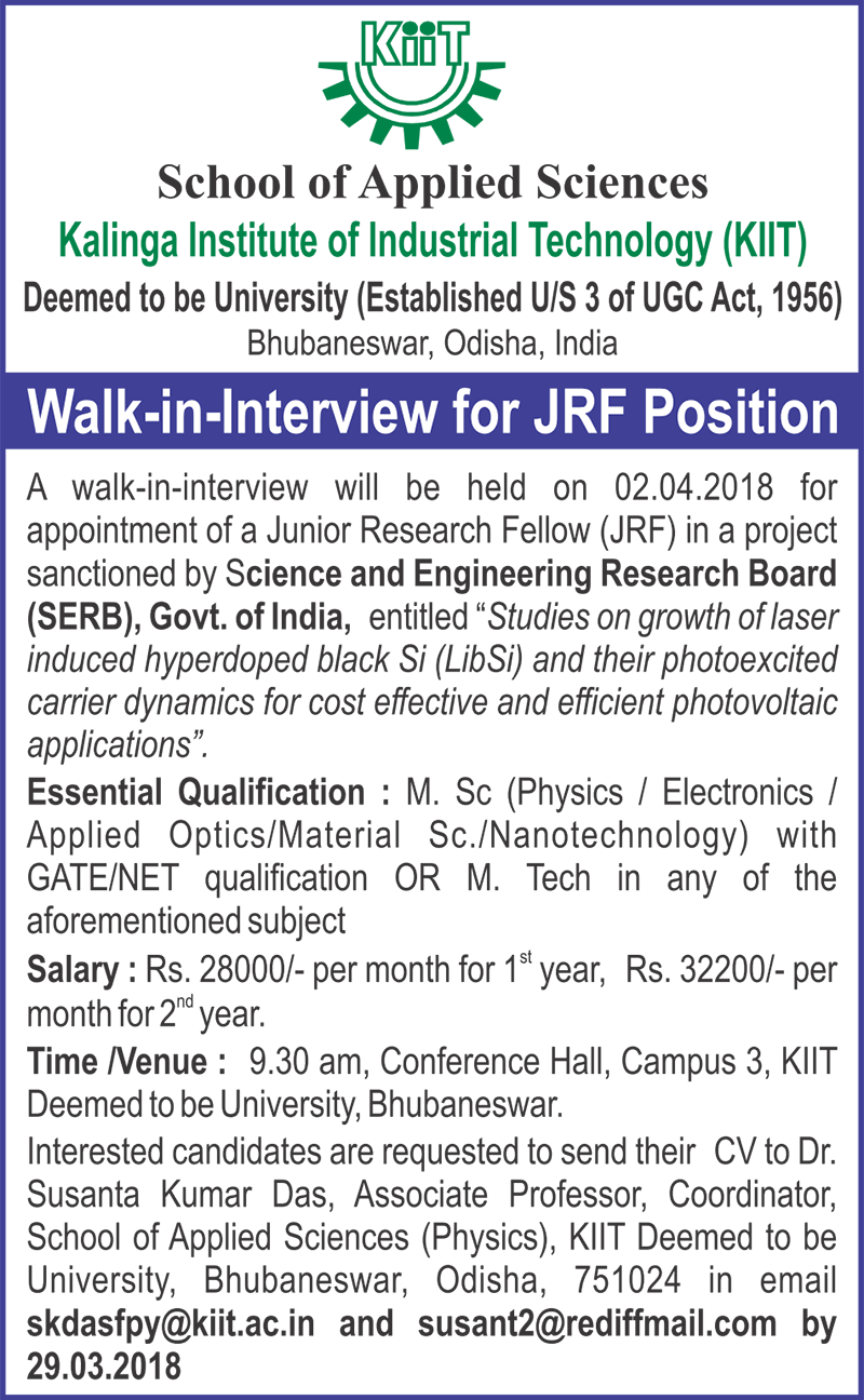 Vacancy Announcement - KIIT