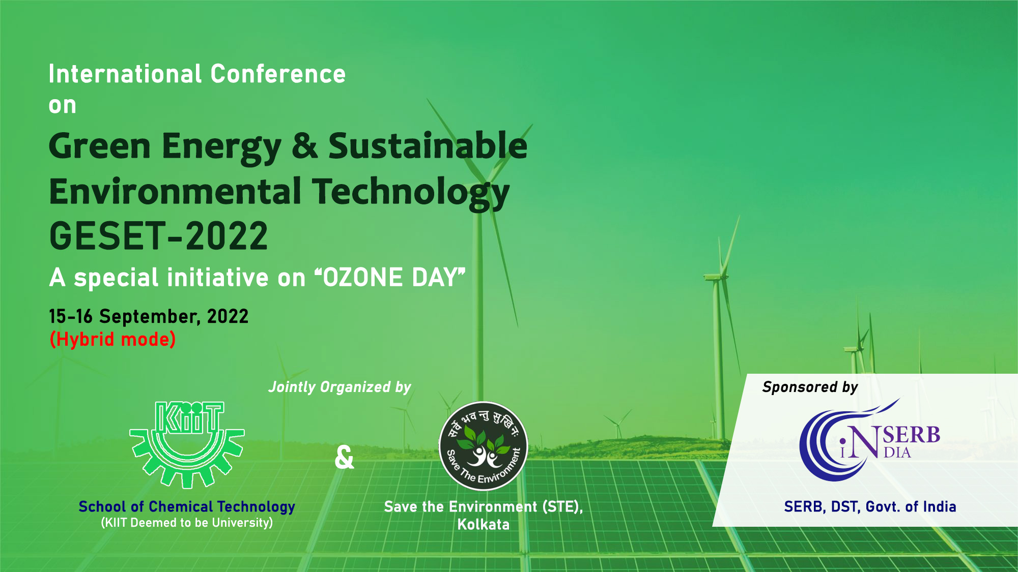 International Conference on Green Energy & Sustainable Environmental ...